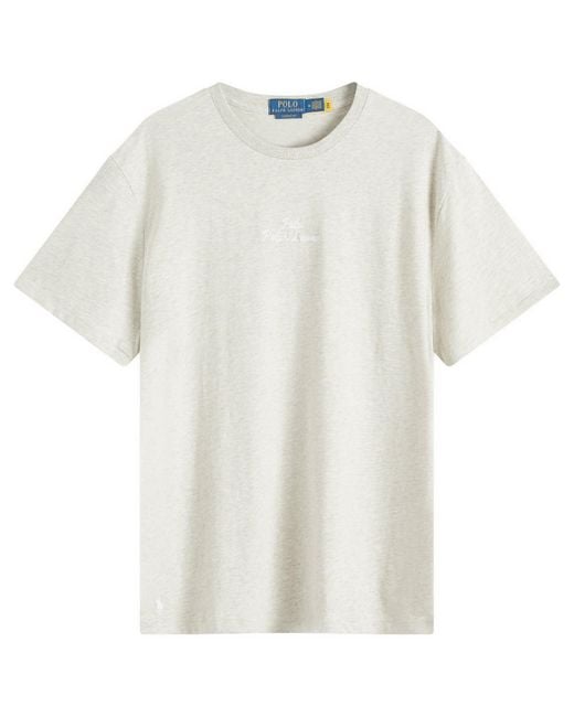 Polo Ralph Lauren Classic Fit Embroidered Script Logo T-Shirt in White ...