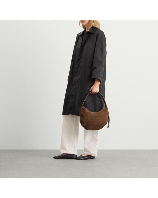 NOTHING WRITTEN Ht Suede Shoulder Bag in Brown | Lyst UK