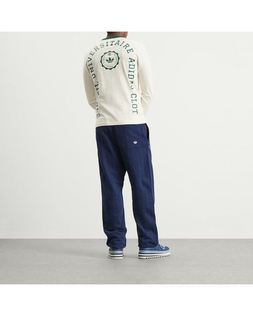 adidas X Clot Rib T-Shirt in White for Men | Lyst UK