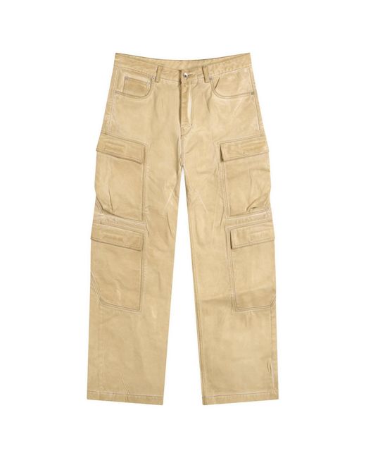 Rick Owens Double Cargo Jeans in Natural | Lyst