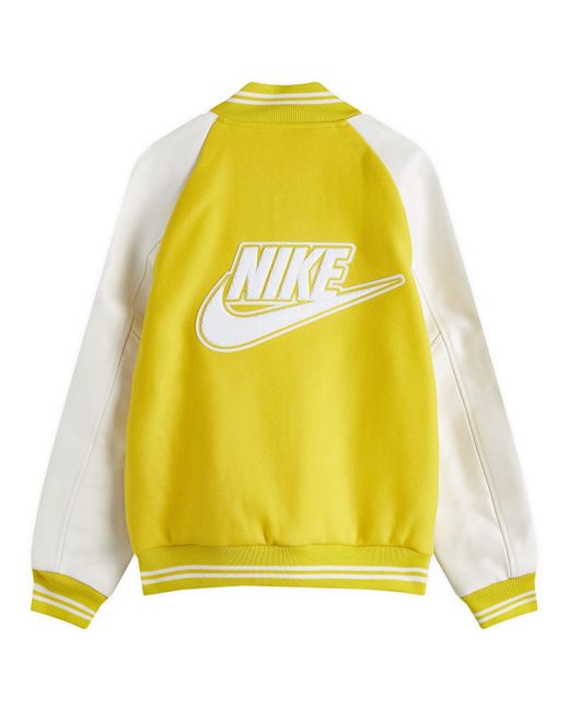 Nike X Nigo Varsity Jacket in Yellow | Lyst