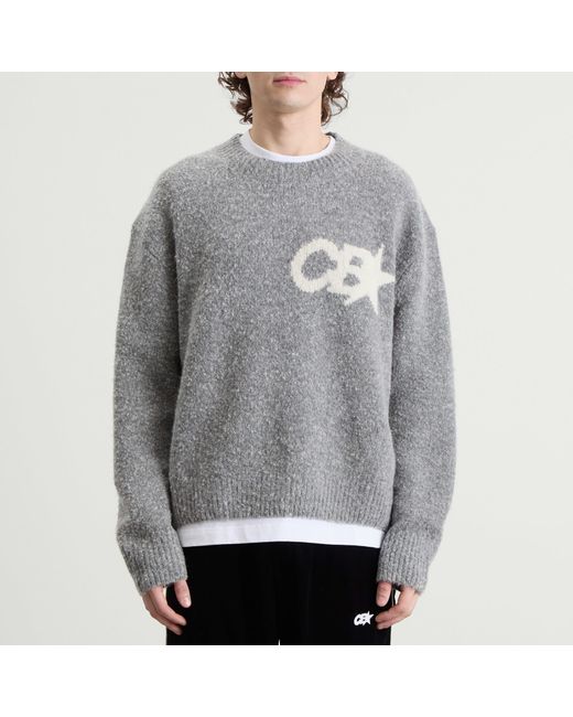 Cole Buxton Cb Star Knit Sweater in Grey for Men | Lyst UK
