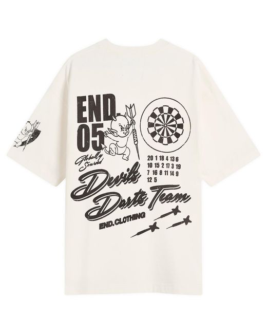 END. Devils Darts Team T-Shirt in White | Lyst UK