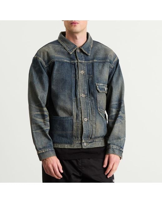 Neighborhood Savage Denim Type-1 Jacket in Grey for Men | Lyst UK