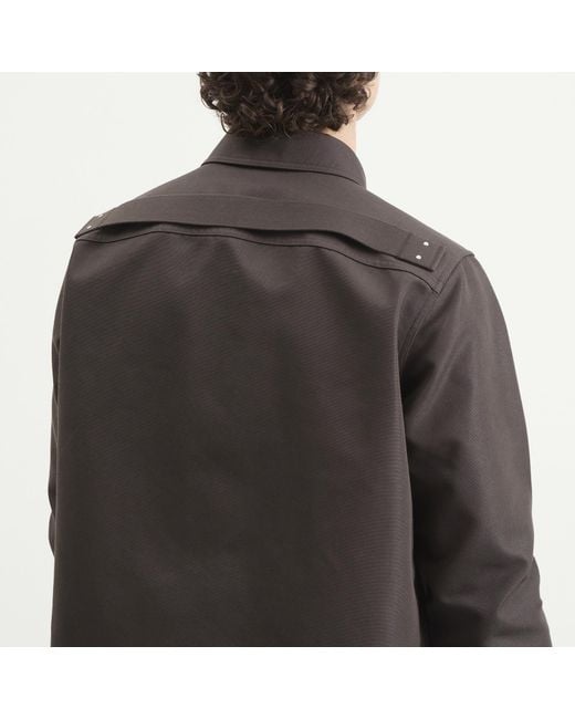 Rick Owens Outershirt Jacket in Brown for Men | Lyst UK