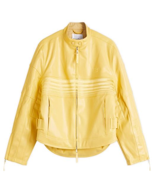 House Of Sunny The Racer Jacket in Yellow | Lyst