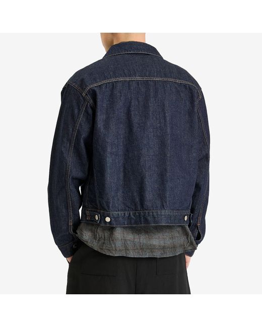 Uniform Experiment Washed Denim Jacket in Blue for Men | Lyst