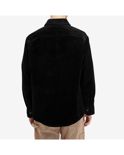 A.P.C. Boris Corduroy Overshirt in Black for Men | Lyst