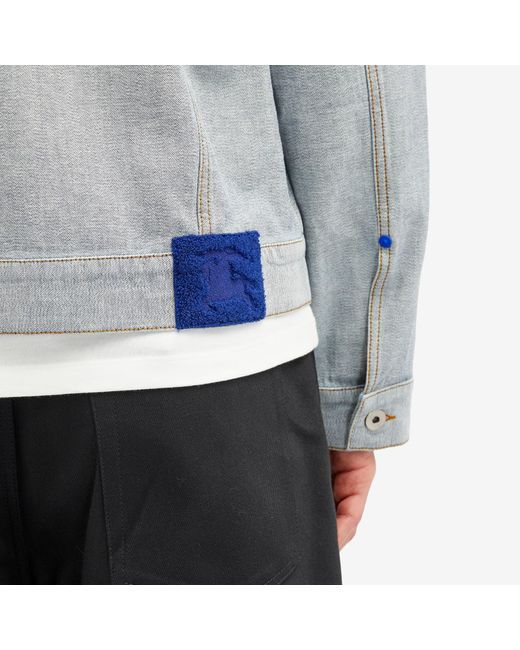 Burberry Ekd Denim Jacket in Blue for Men | Lyst