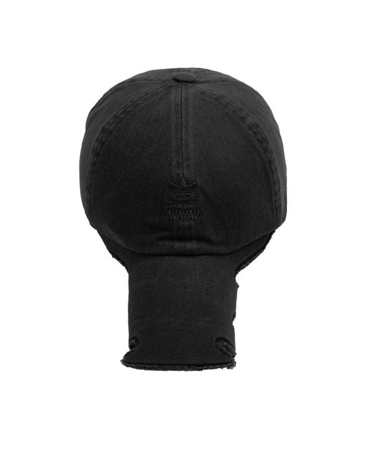 adidas By Avavav Slashed Cap in Black | Lyst