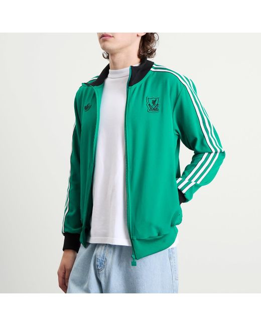 adidas Liverpool Fc Icon Track Top in Green | Lyst