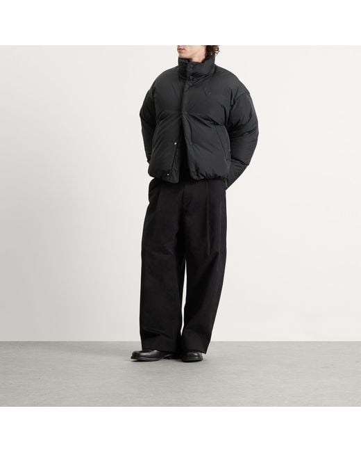 Ami Paris Technical Taffetas Adc Down Jacket in Black for Men | Lyst
