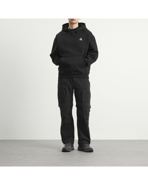 Nike Acg Tuff Pullover Fleece Hoodie in Black for Men | Lyst