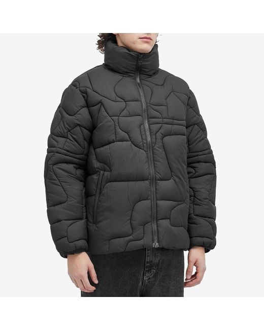 by Parra Boring Village Puffer Jacket in Gray for Men | Lyst