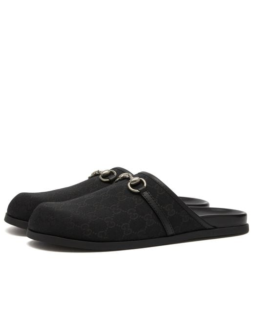 Gucci Rhain Gg Monogram Clog in Black for Men | Lyst