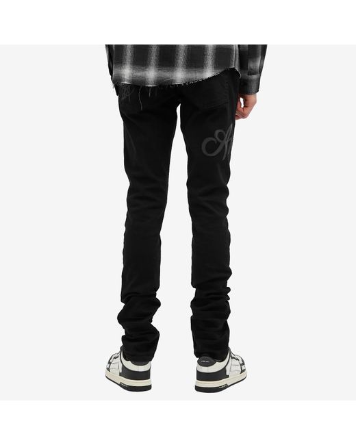Amiri Script Logo Jeans in Black for Men | Lyst