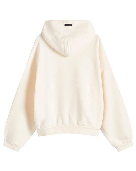 Fear Of God Text Logo Hoodie in White for Men | Lyst