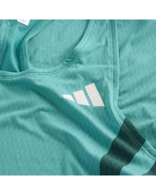 adidas Originals Adizero Archive Running Tank Top in Blue | Lyst UK