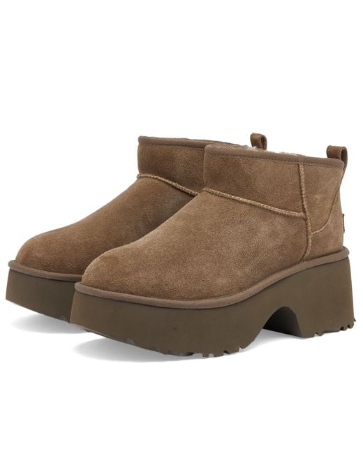 UGG Classic Ultra Mini New Heights in Brown | Lyst