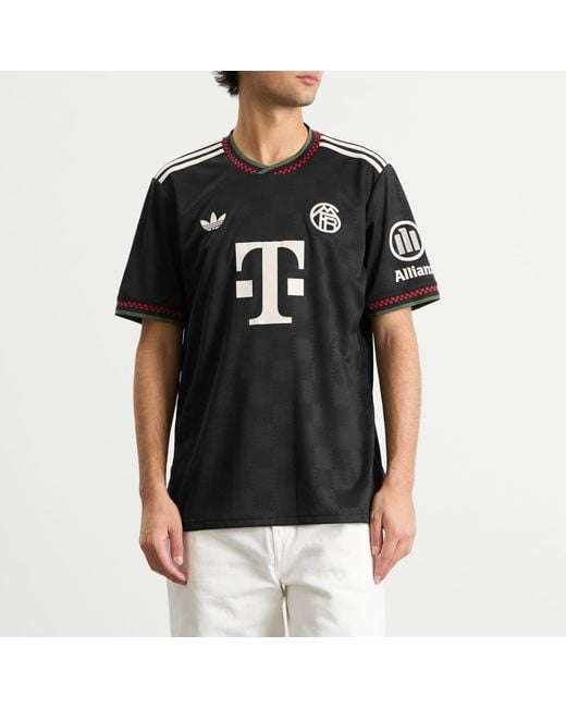 adidas Fc Bayern 2025/2026 Third Jersey Top in Black for Men | Lyst