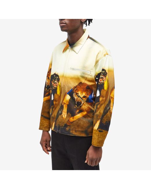 Flagstuff X Blur Parklife Work Jacket in Orange for Men | Lyst