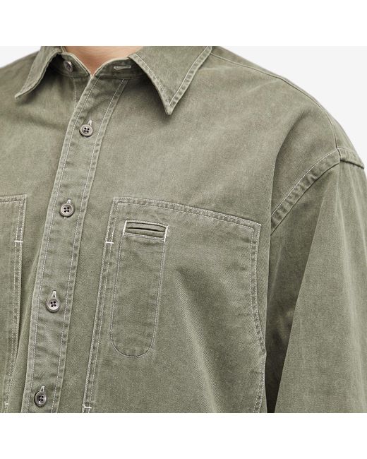 FRIZMWORKS Carpenter Pocket Work Shirt in Green for Men | Lyst