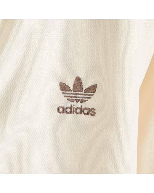 adidas Classic Track Top in Natural | Lyst