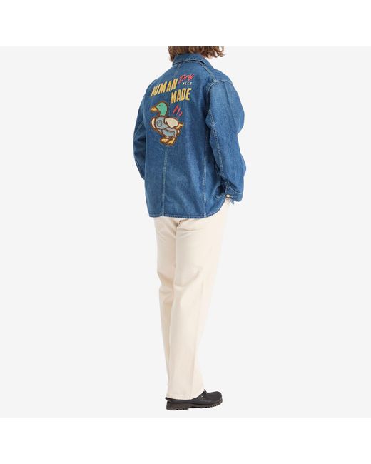 Human Made Denim Future Coverall Jacket in Blue for Men | Lyst