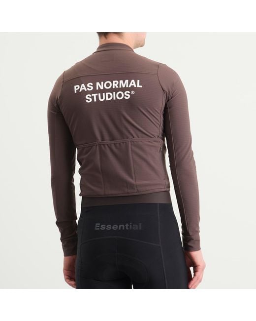 Pas Normal Studios Essential Long Sleeve Jersey in Brown for Men | Lyst UK