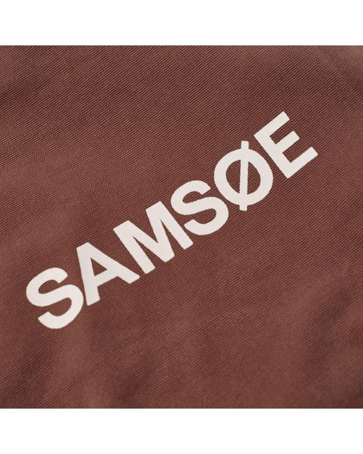 Samsøe & Samsøe Frinka Logo Shopper Bag in Red | Lyst