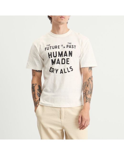 Human Made Future Past T-Shirt in White for Men | Lyst UK