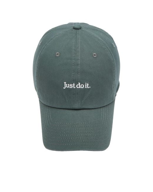 Nike Club Just Do It Cap in Green for Men | Lyst