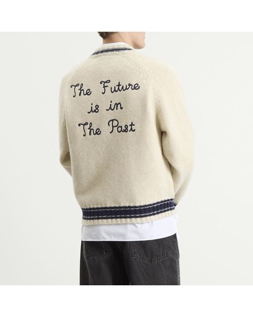 Human Made Zip-Up Knit Cardigan in Natural for Men | Lyst UK