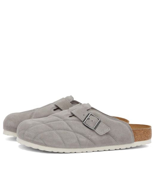 Birkenstock Boston Quilted Clog in Gray for Men | Lyst