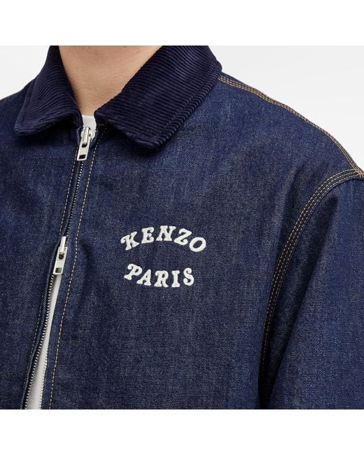 KENZO Verdy Collection Padded Workwear Jacket in Blue for Men | Lyst