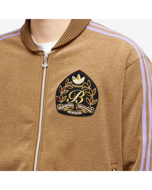 adidas X Blondey Boucle Track Top in Brown for Men | Lyst