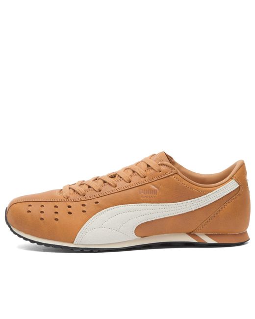 PUMA Sprint Premium Sneaker in Brown for Men | Lyst