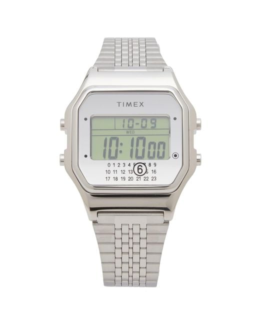 Timex X Mm6 Maison Margiela T80 Steel Watch & Bracelet in Metallic | Lyst