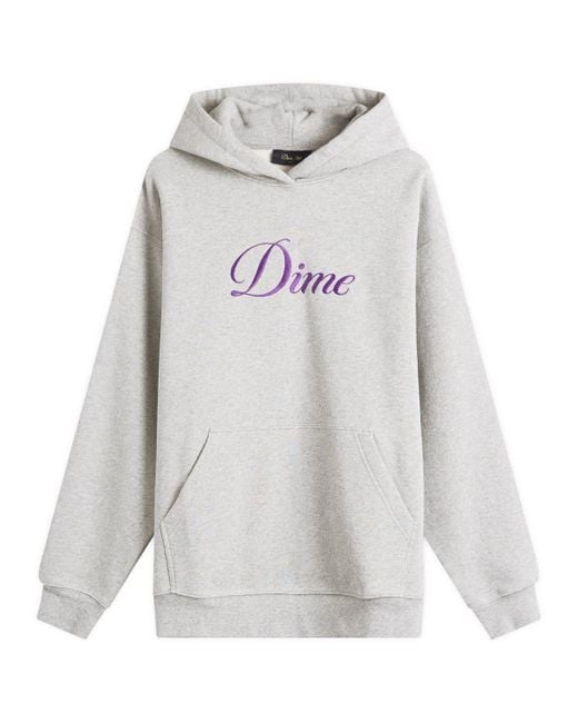 Dime Cursive Hoodie in Grey for Men | Lyst Australia