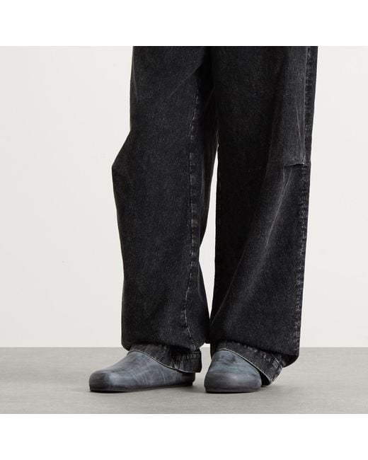 Represent Leather Mule in Gray for Men | Lyst