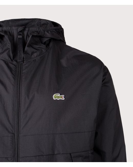 Lacoste Lightweight Packable Jacket in Blue for Men | Lyst UK