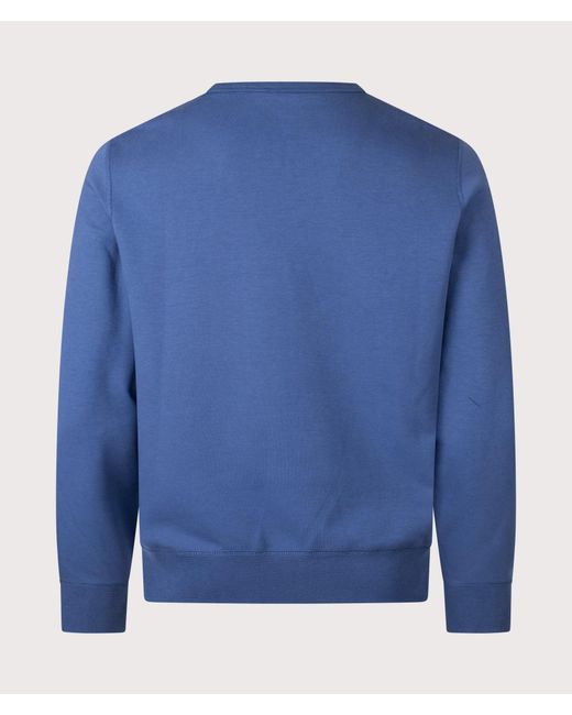 Polo Ralph Lauren Double-Knit Sweatshirt in Blue for Men | Lyst UK