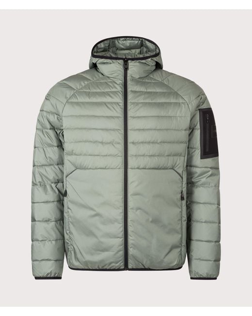 BOSS Urbanex Hooded Jacket in Green for Men | Lyst UK