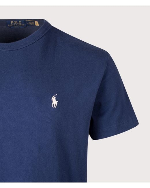 Polo Ralph Lauren Classic Fit Jersey T-Shirt in Blue for Men | Lyst UK