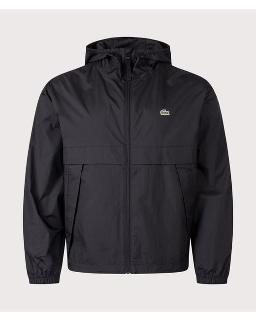 Lacoste Lightweight Packable Jacket in Blue for Men | Lyst UK