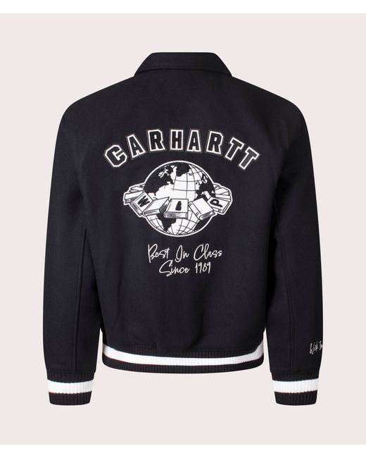 Carhartt World Class Varsity Jacket in Blue for Men | Lyst UK