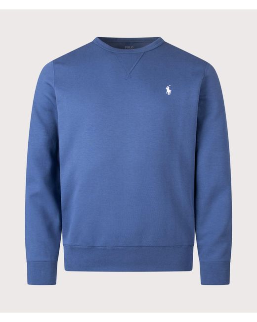 Polo Ralph Lauren Double-Knit Sweatshirt in Blue for Men | Lyst UK