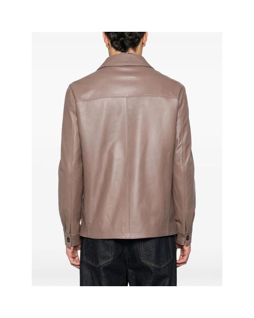 Tagliatore Landon Patch-Pocket Jacket in Brown for Men | Lyst UK