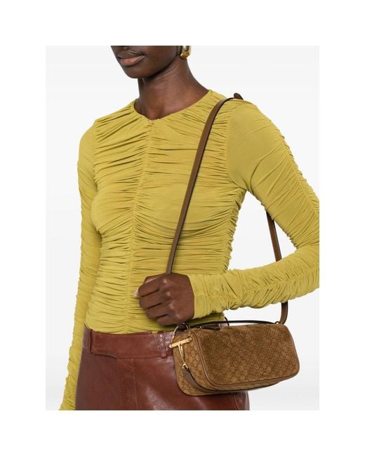 Gucci Mini Gg-Logo Cross Body Bag in Brown | Lyst UK