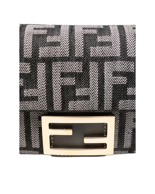 Fendi Baguette Mini Bag in Grey | Lyst UK